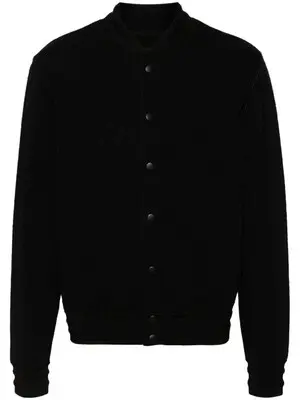 Givenchy Cotton Blend Knit Bomber Jacket