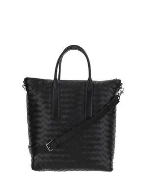 Bottega Veneta Avenue Intreccio Tote Bag - Black