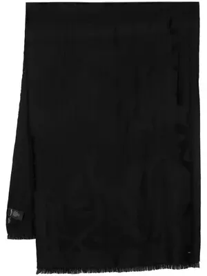 Saint Laurent Wool Scarf - Black