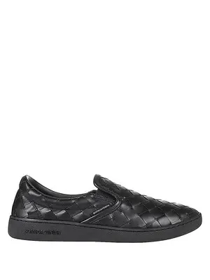 Bottega Veneta Woven Leather Slip-on Sneakers