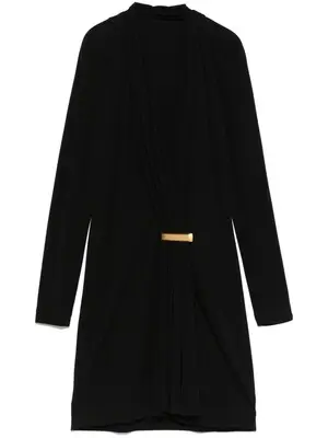 TOM FORD Cocktail Mini Dress With V-neckline And Gold-tone Hardware