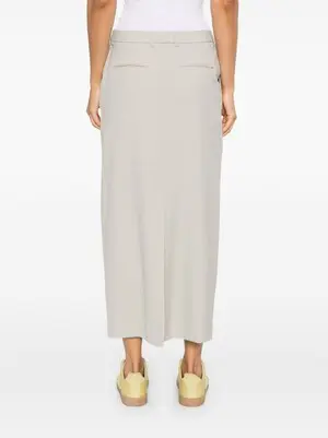 Officine Générale Virgin Wool Cotton Midi Skirt