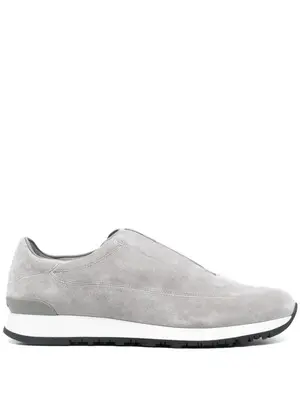 John Lobb Suede Slip-on Loafers