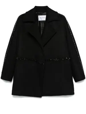 Max Mara Embellished Wool Coat