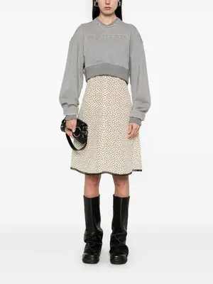 Alexander McQueen Logo Cropped Sweatshirt