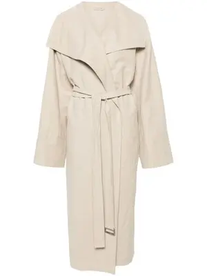 TOTEME Signature Linen Coat - Beige