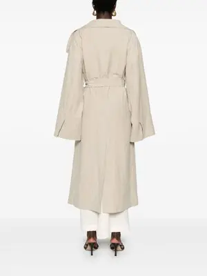 TOTEME Signature Linen Coat - Beige