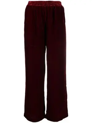 GOLDHAWK Velvet Wide-leg Trousers