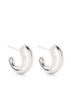 Bottega Veneta Small Hoop Earrings - Silver
