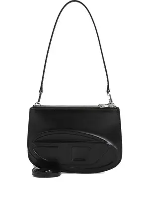 DIESEL® 1dr Twin Leather Shoulder Bag - Black