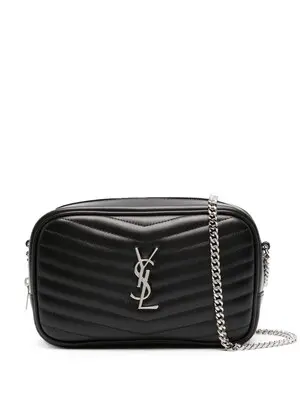 Saint Laurent Silver Tone Cross Body Bags