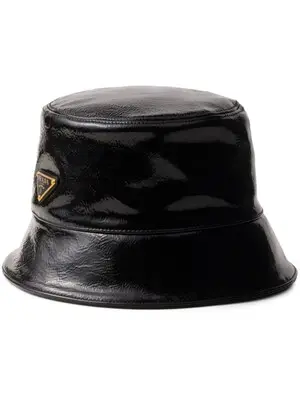 Prada Patent Leather Bucket Hat
