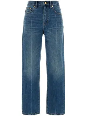 Tory Burch Slim Cotton Denim Jeans