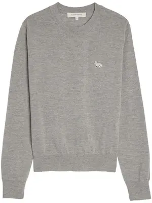 Maison Kitsuné Baby Fox Wool Jumper - Grey