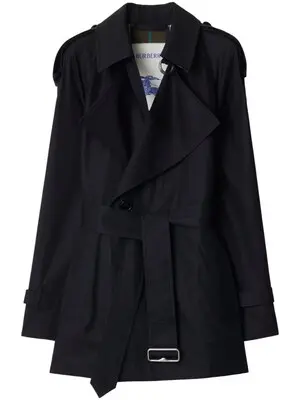 Burberry Cotton Trench Coat - Black