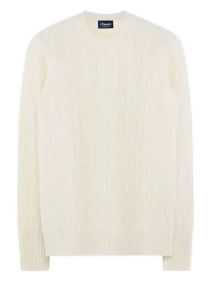 DRUMOHR Cable Knit Wool Sweater