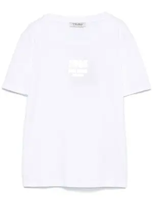 Max Mara Logo Cotton T-shirt - White