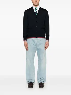 Gucci Web Detail Wool Cardigan