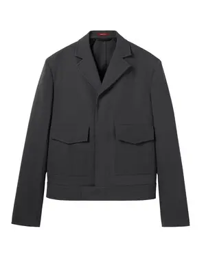 Gucci Embossed Wool Gabardine Jacket