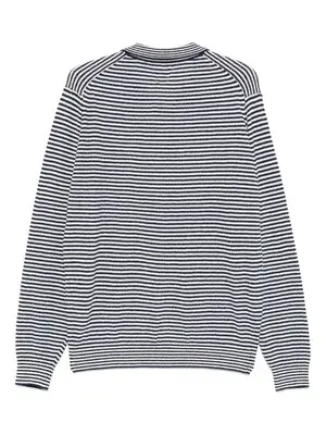 DOPPIAA Striped Long Sleeve Polo