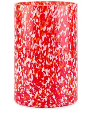STORIES OF ITALY Ivory Tall Vase - Red
