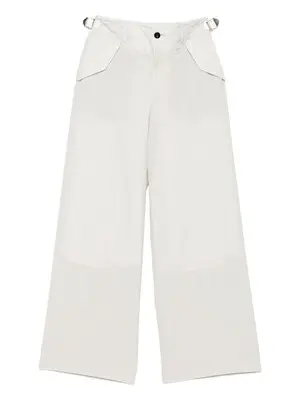 Sacai Wide Leg Trousers With Belted Waist