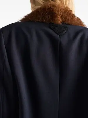 Prada Single-breasted Jacket With Notched Lapel And Vented Back