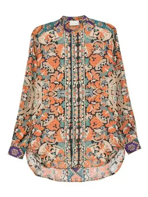 PIERRE-LOUIS MASCIA Printed Silk Shirt - Multi