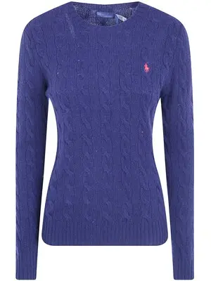 Polo Ralph Lauren Julianna Wool Sweater With Front Logo Detail - Blue