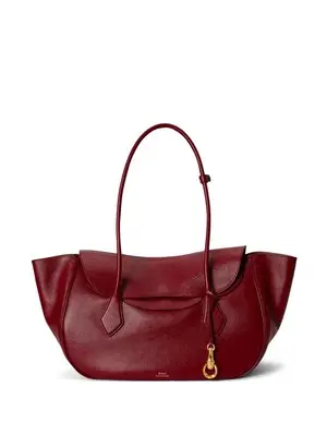 Polo Ralph Lauren Shoulder Bag Calf Leather "large - Red
