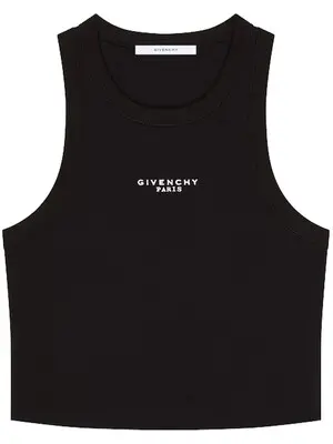 Givenchy Cropped Tank Top - Black