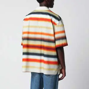 Loewe Striped Short-sleeve Cotton Shirt