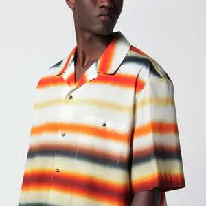 Loewe Striped Short-sleeve Cotton Shirt
