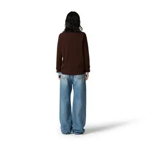 Miu Miu Five-pocket Washed Denim Jeans