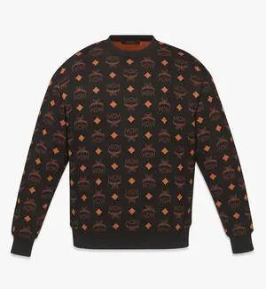 Mcm Maxi Monogram Print Sweatshirt - Black