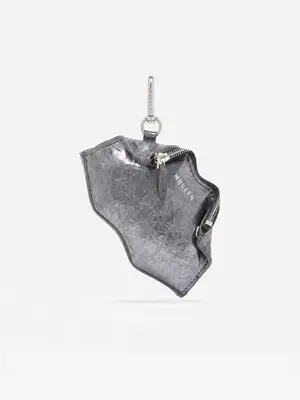 Alexander McQueen Manta Charm - Dark Silver