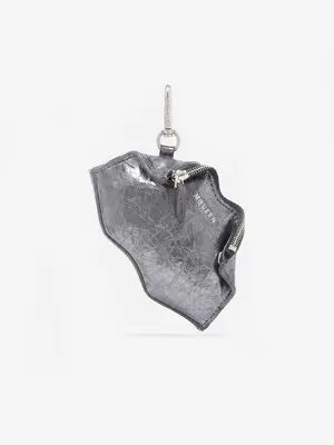 Alexander McQueen Manta Charm - Dark Silver