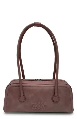 MARGESHERWOOD Soft Boston Ew Leather Shoulder Bag - Tea Rose Pull-up