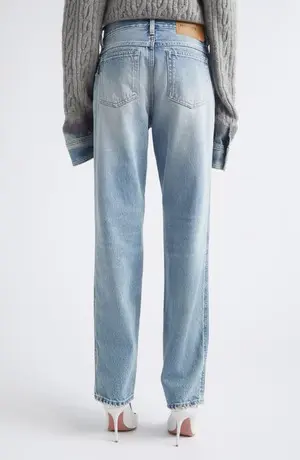HAIKURE Lisa Distressed Slim Straight Leg Jeans