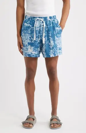 RIZORT Jason Elastic Waist Shorts - Blue