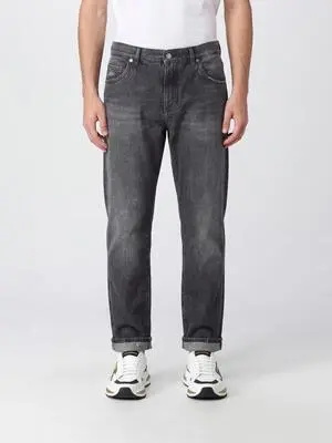 Dolce & Gabbana Straight Fit Five-pocket Jeans With Logo Plaque