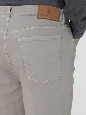 Brunello Cucinelli Straight Fit Five-pocket Jeans - Grey