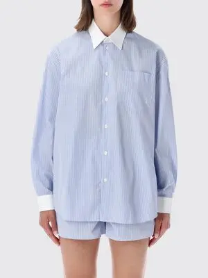 SPORTY & RICH Striped Shirt - Blue