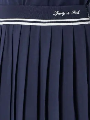 SPORTY & RICH Pleated Tennis Mini Skirt