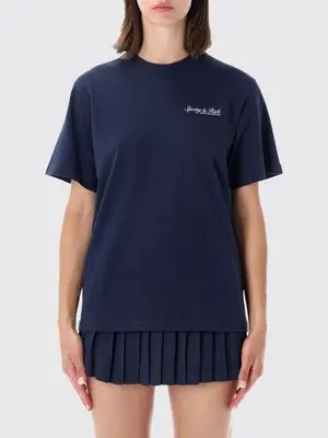 SPORTY & RICH Cotton T-shirt With Graphic Detail