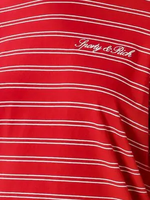 SPORTY & RICH Striped Long Sleeve T-shirt