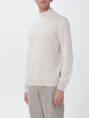 Brunello Cucinelli High-neck Ribbed Cashmere Jumper - Sand