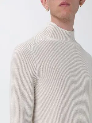 Brunello Cucinelli High-neck Ribbed Cashmere Jumper - Sand