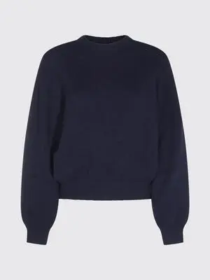 Khaite Pure Cashmere Crewneck Jumper With Ribbed Trims - Blue