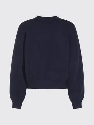 Khaite Pure Cashmere Crewneck Jumper With Ribbed Trims - Blue